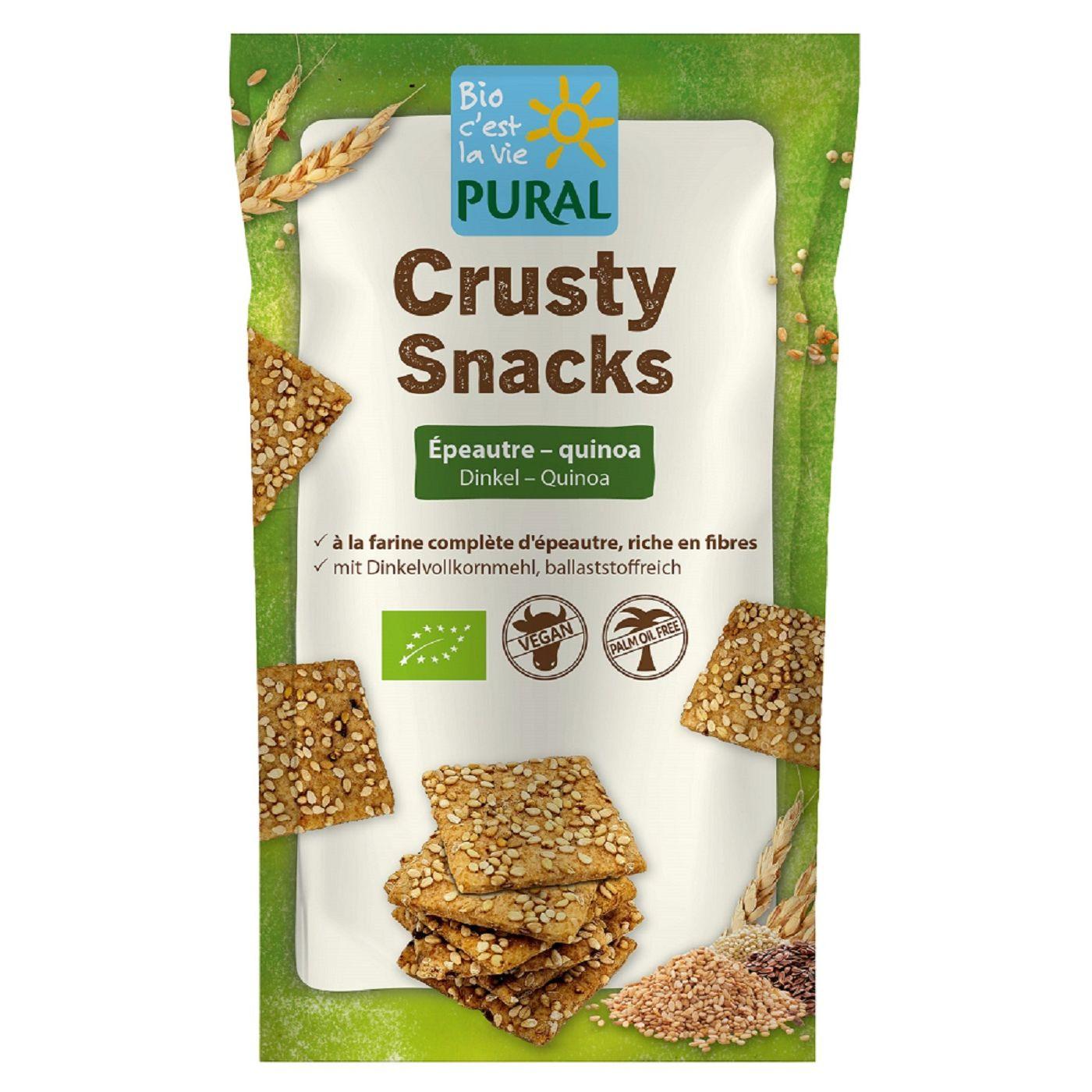 Crusty snacks à l’épeautre en sachet de 110 g