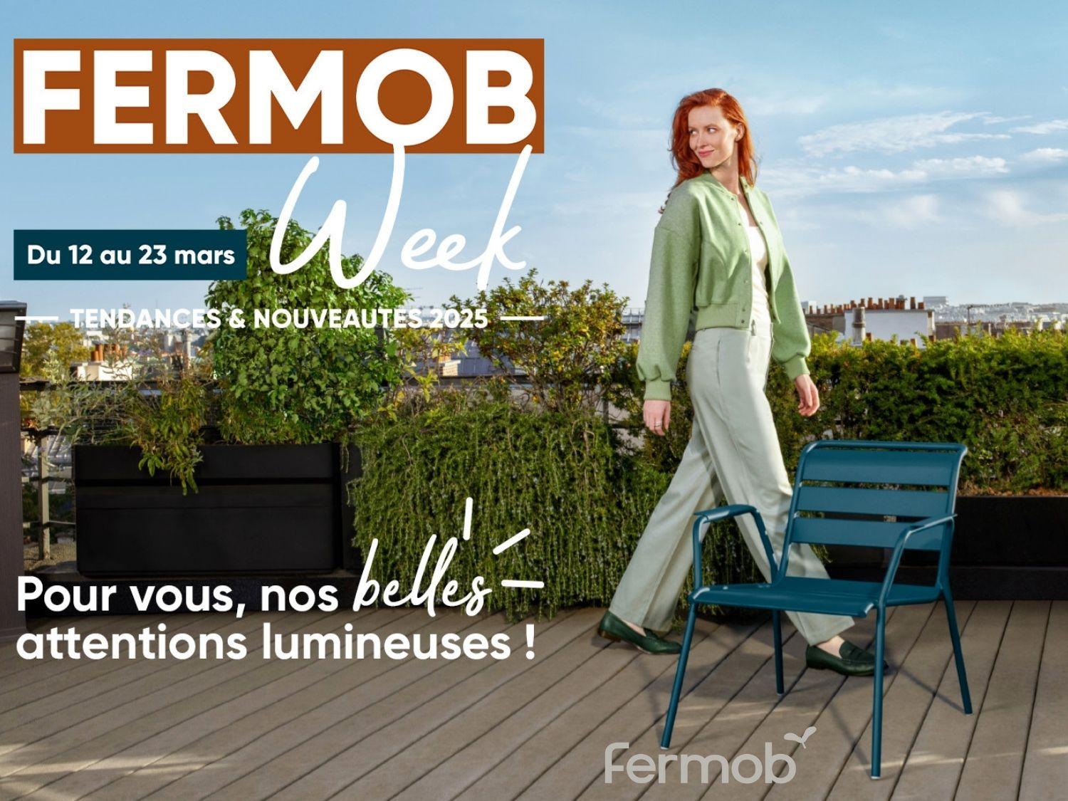 Fauteuil rocking chair coloris bleu romarin Monceau Fermob - 72 cm