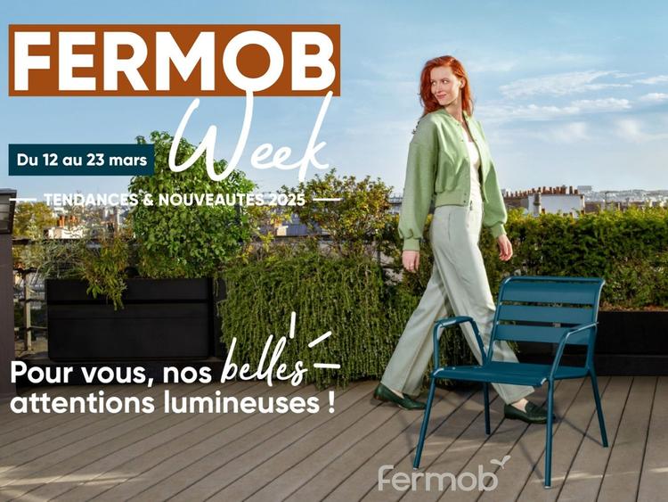 Fauteuil rocking chair coloris bleu romarin Monceau Fermob - 72 cm