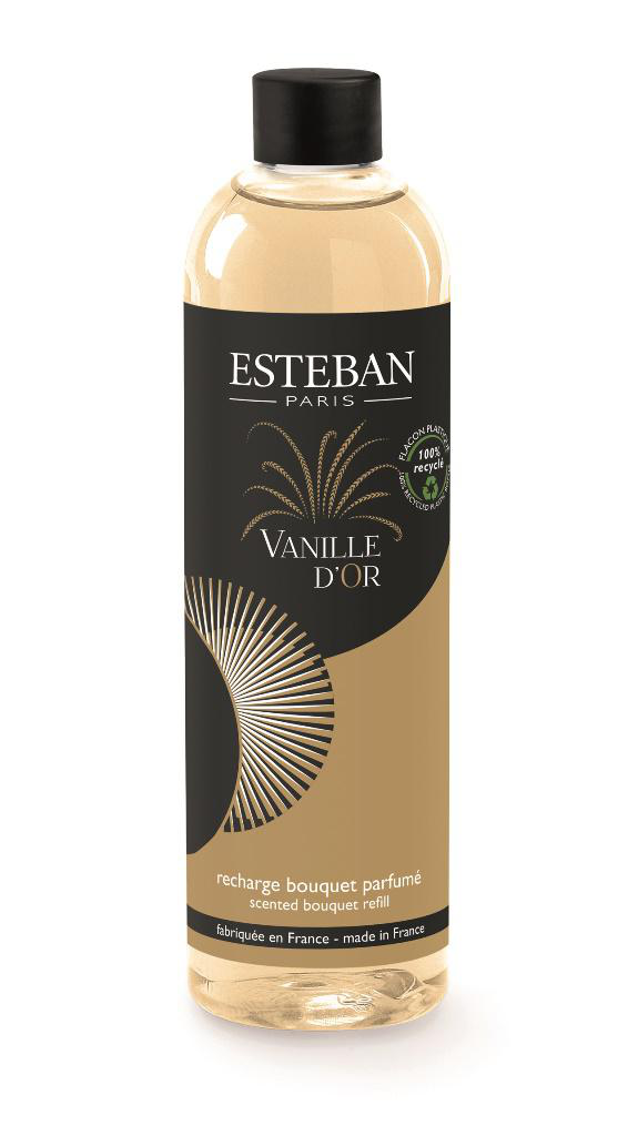 Recharge de parfum bouquet et diffuseur Esteban collection Vanille d'or – 250 ml