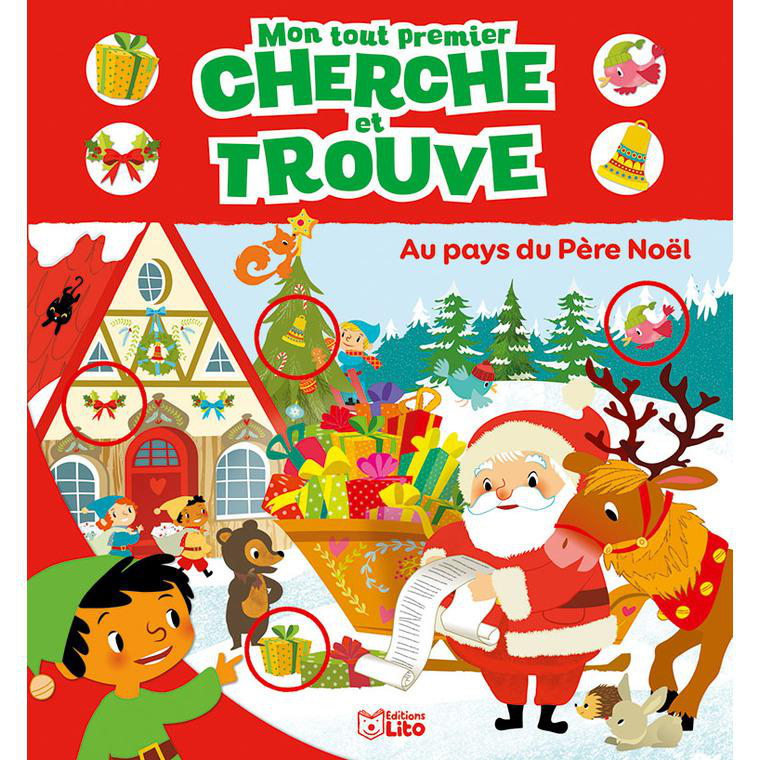Cherche et trouve "Au pays du Père Noël", Ed LITO