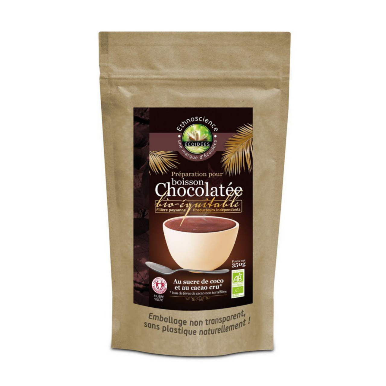 Boisson chocolatée bio équitable Ethnoscience - 350 g