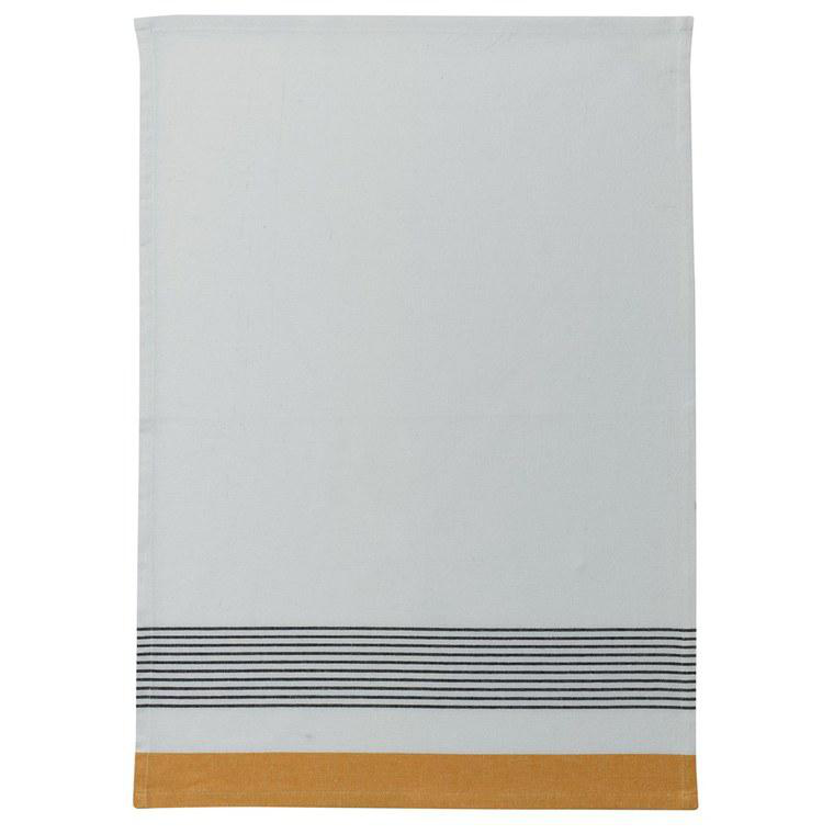 Torchon recyclé Dinis coloris jaune - 50 x 70 cm