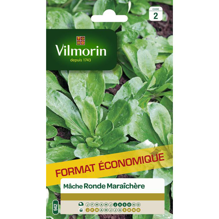 Graines de mâche ronde maraîchère Vilmorin - graines à semer | botanic®
