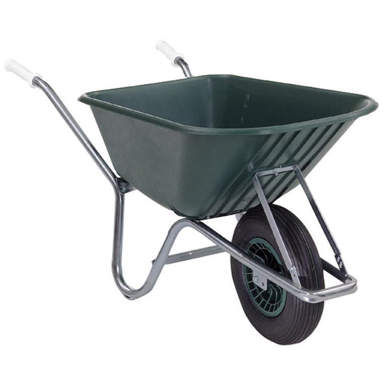 Brouette en polypropylène vert foncé 100L