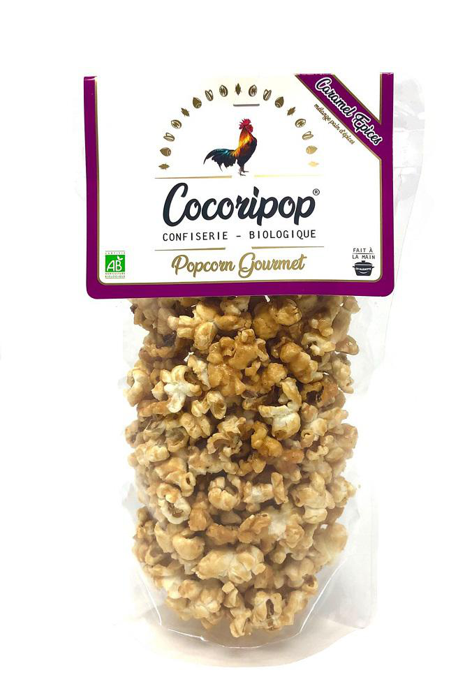 Popcorn de Noël au caramel et épices à pain d’épices bio Cocoripop - 80 g