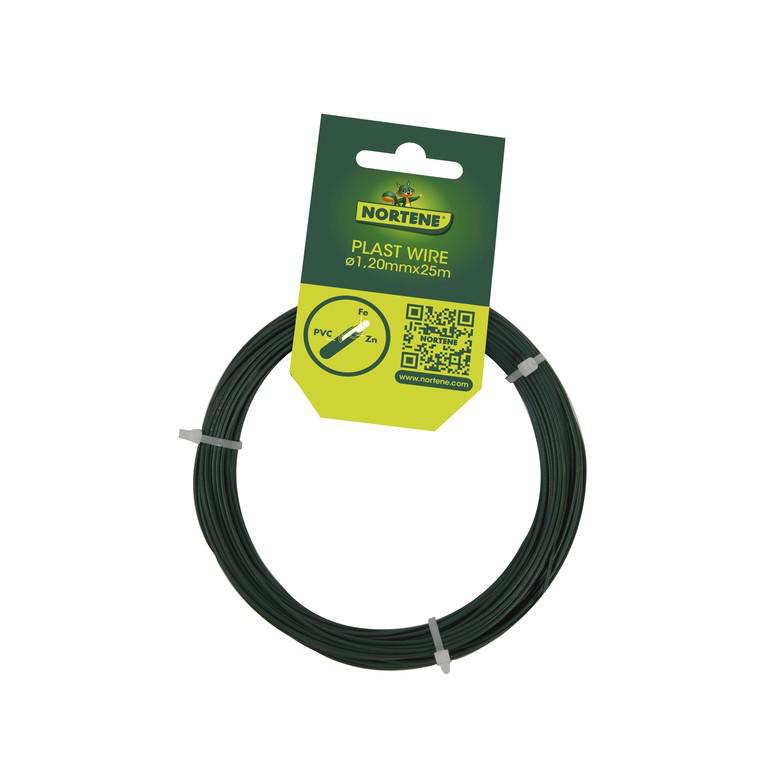 Fil d’attache en métal plastifié, 25 m X Ø 1,2 mm