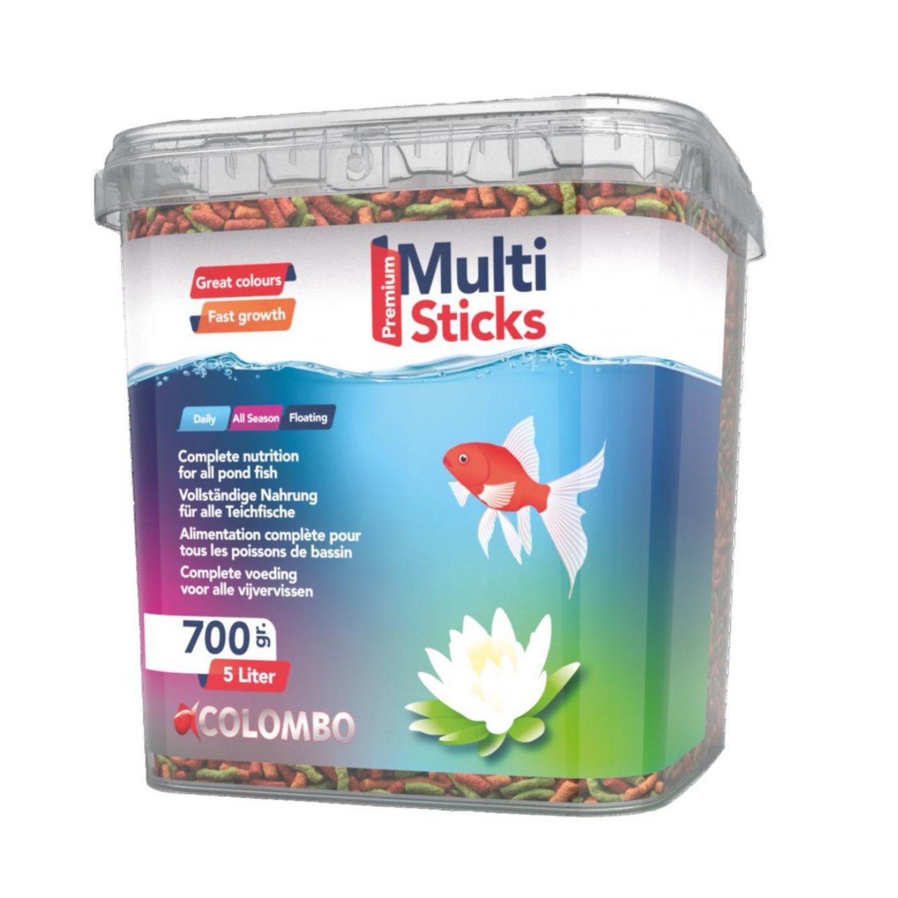 Alimentation pour poissons de bassin, Multi Sticks - 17-20 mm, COLOMBO ...