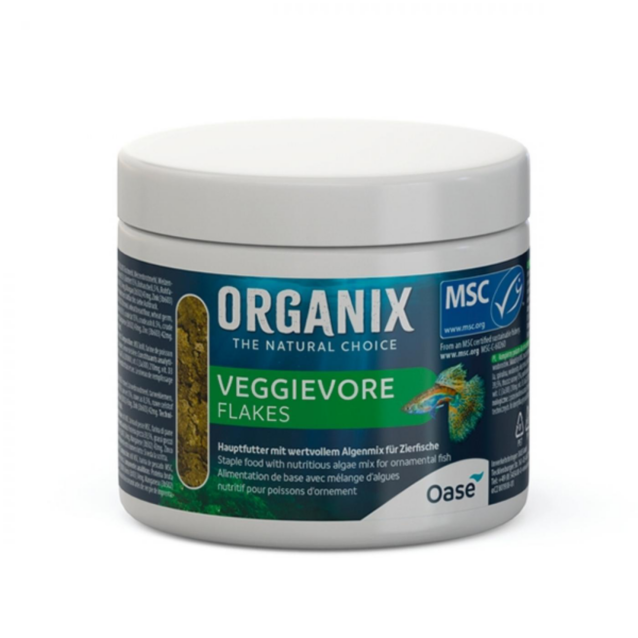 Nourriture poissons herbivores, Organix Veggievore Flakes - OASE ...