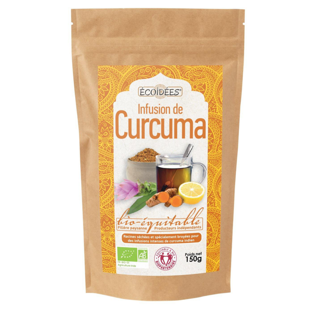 Infusion de curcuma bio équitable Ecoidées - 150 g | botanic®