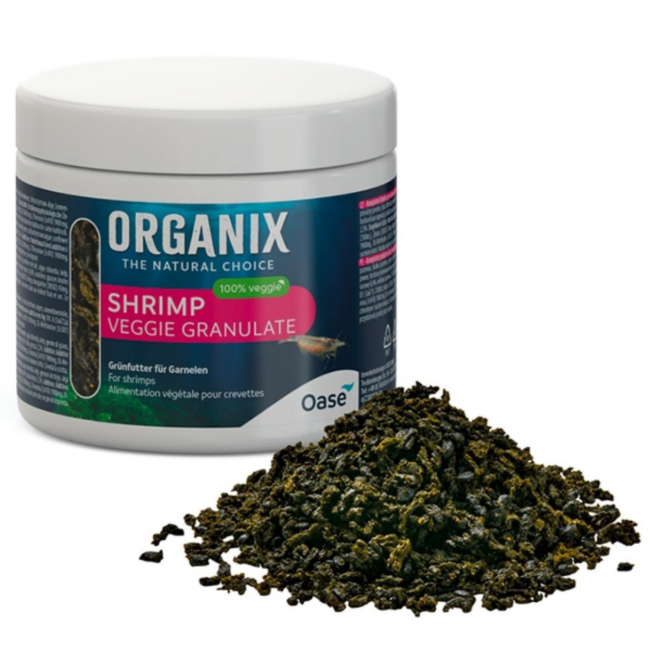 Nourriture crevettes herbivores, granulés végétaux, OASE AQUARIUM - 175ml