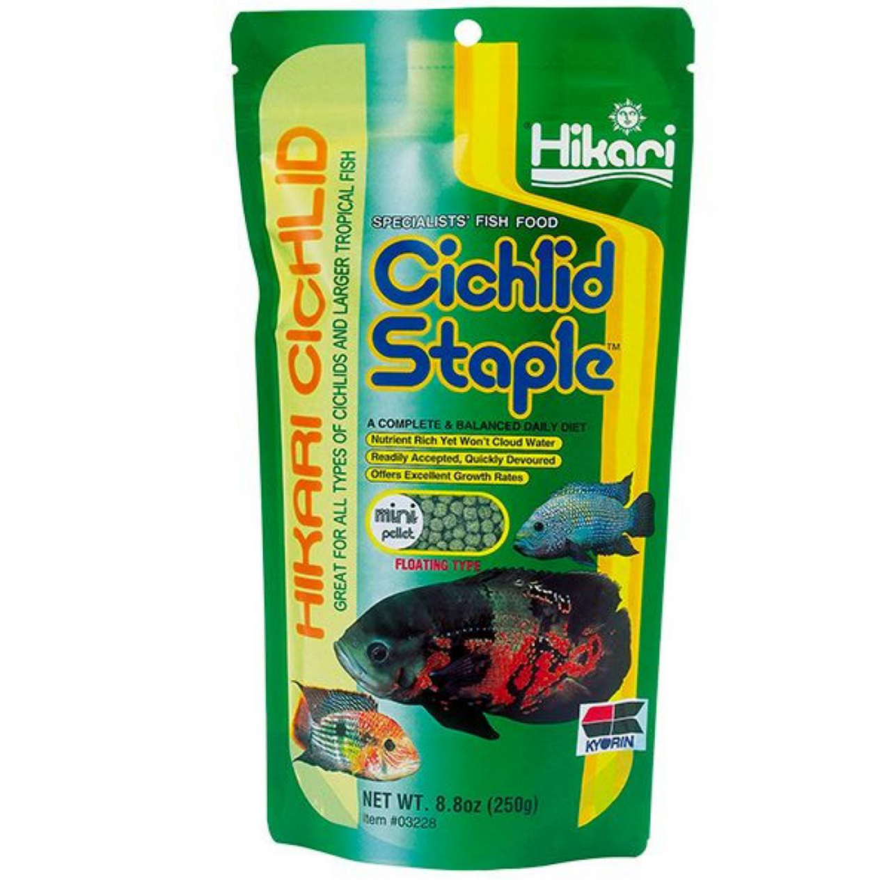 Nourriture pour poissons d'aquarium spéciale cichlidé mini - HIKARI ...