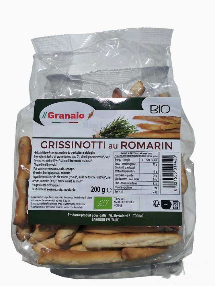 Mini gressin rubata romarin bio Il Granaio - 200 g