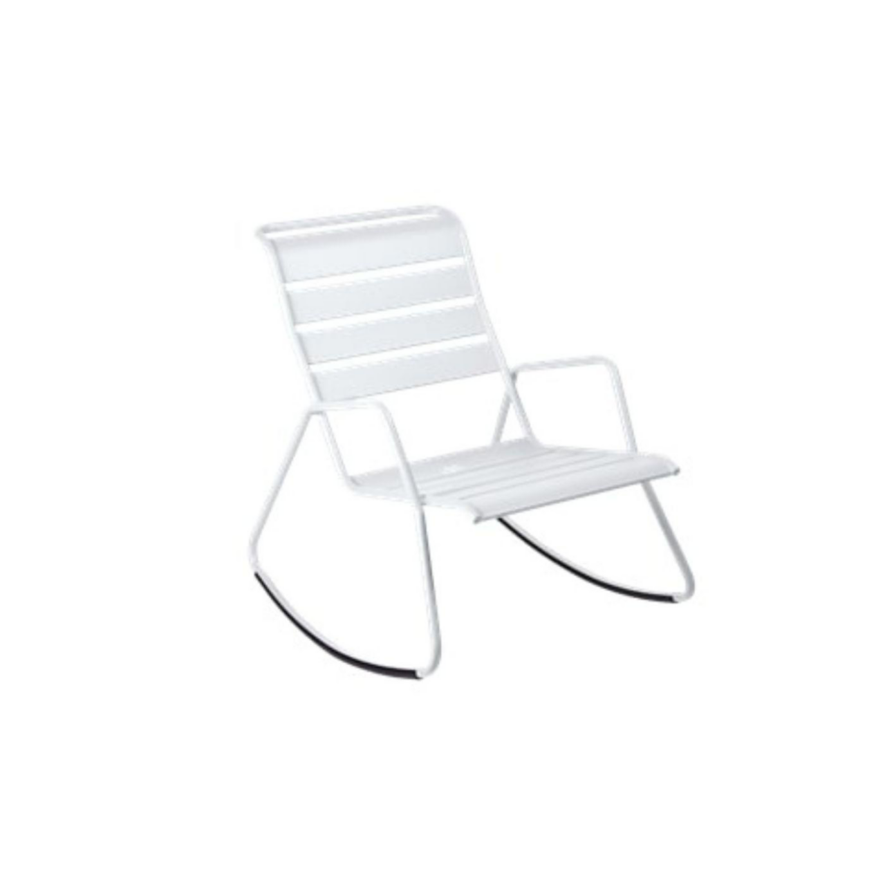 Fauteuil rocking chair coloris blanc coton Monceau Fermob - 72 cm