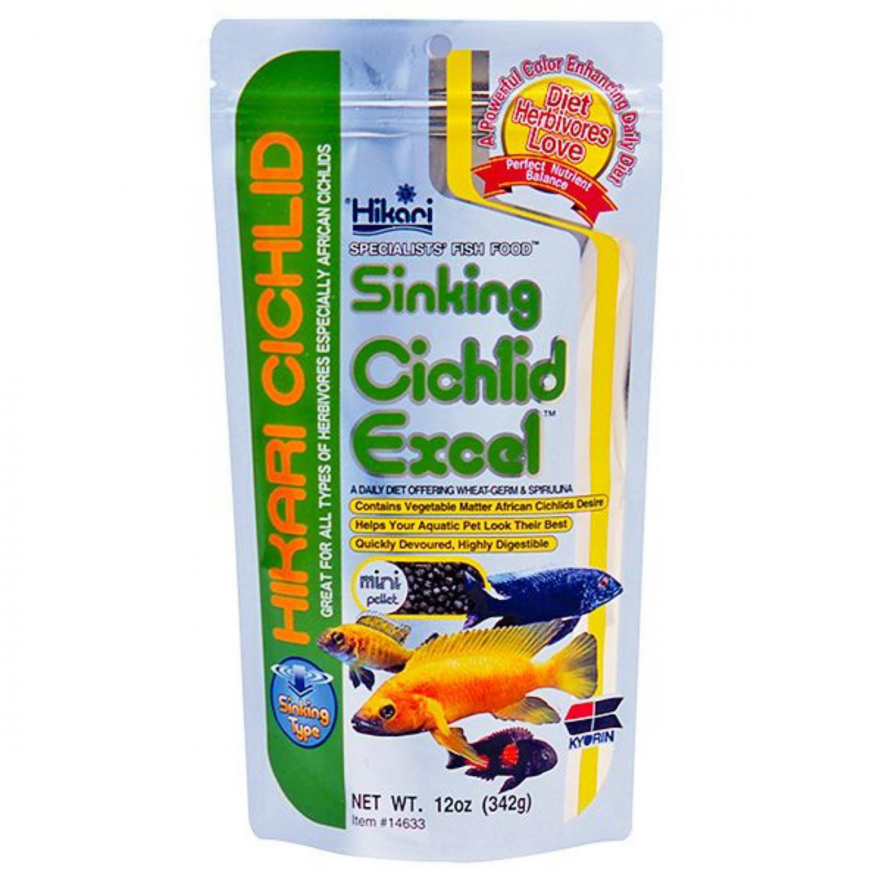 Nourriture pour poissons d'aquarium spécial Cichlidés - HIKARI AQUARIUM ...