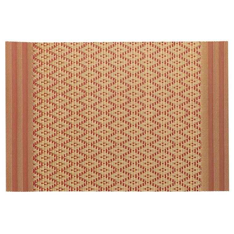 Set de table coloris rouge/or en PVC Kadra Winkler – 33 x 45 cm