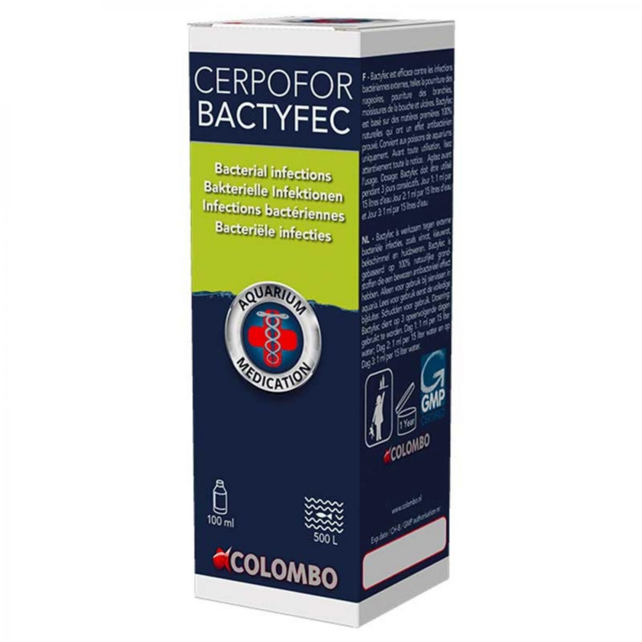 Solution anti-infections bactériennes 100ml - COLOMBO Cerpofor Bactyfec