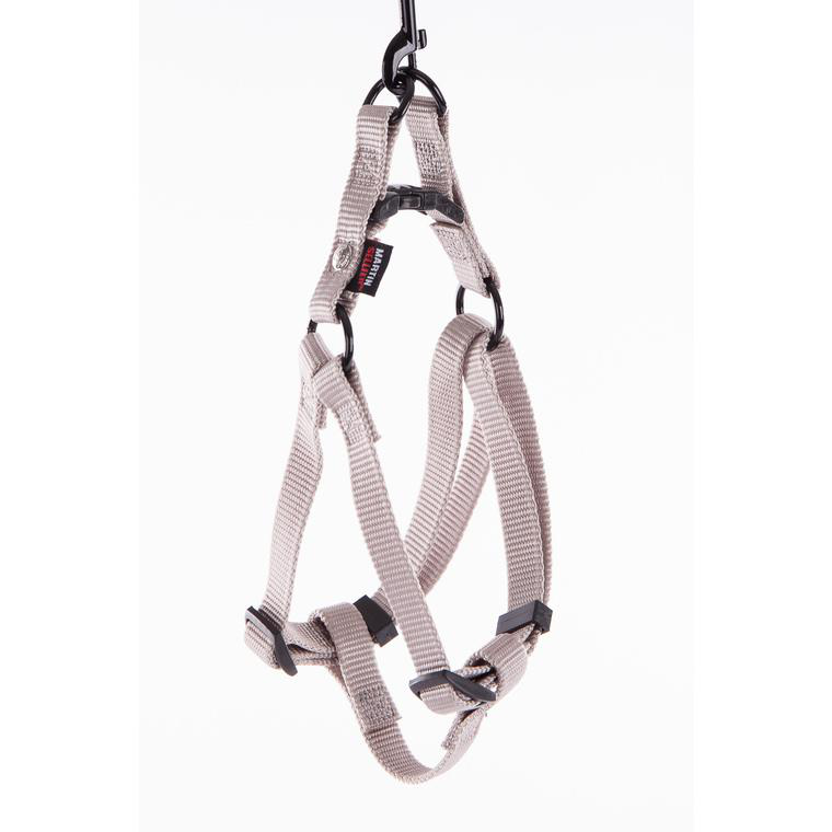 Harnais réglable, gris, L 25 à 35cm.