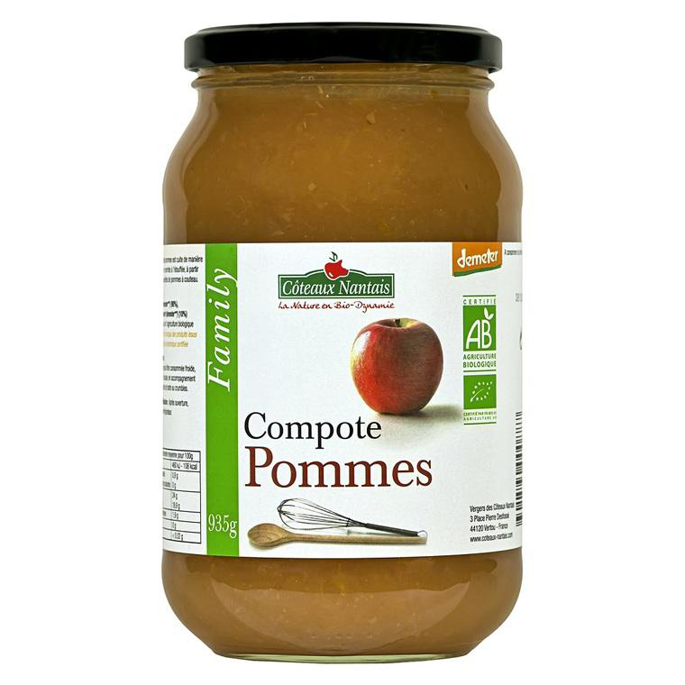 Compote Pommes pot en verre 935 g