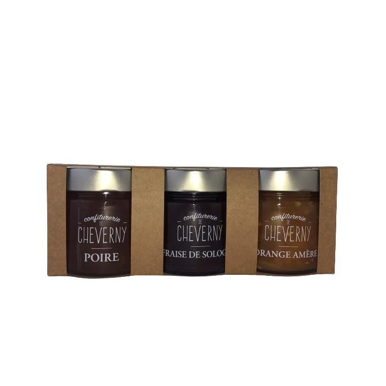 Coffret 3 confitures bio Cheverny confitures - 840 g | botanic®