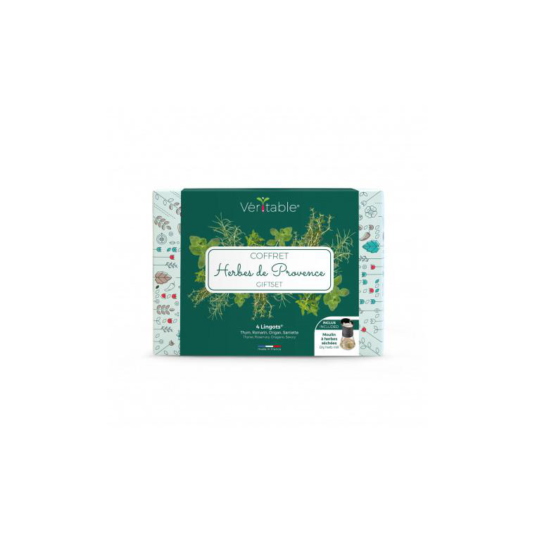 Coffret Herbes de Provence pour potager Véritable - 4 lingots