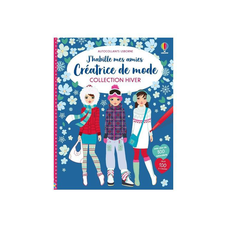 Livre J'habille mes amies "Collection hiver", ed USBORNE