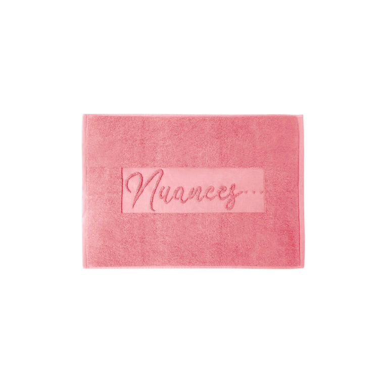 Tapis de bain incarnadin coloris rose 100% coton biologique Nuances ...