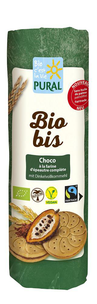 Biscuit Biobis au chocolat et épeautre bio Pural - 320 g