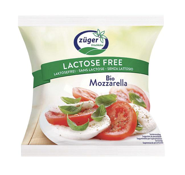 Mozzarella sans lactose bio en sachet Züger - 100 g