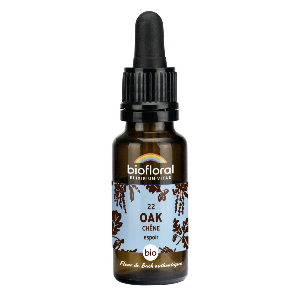Élixir n°22 Biofloral de chêne en flacon de 20 ml | botanic®