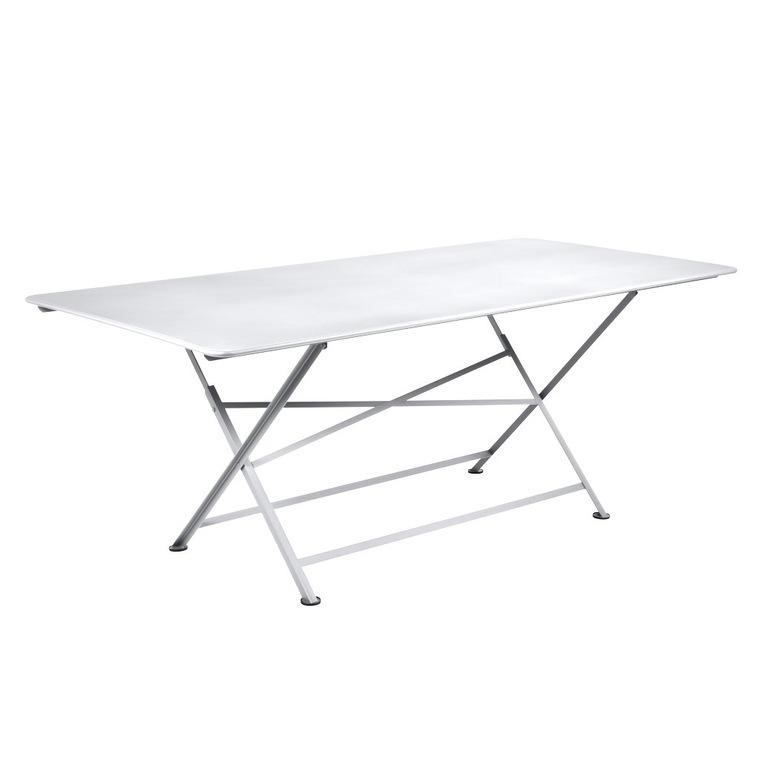 Table de jardin Cargo FERMOB Blanc coton L190xl90xh74