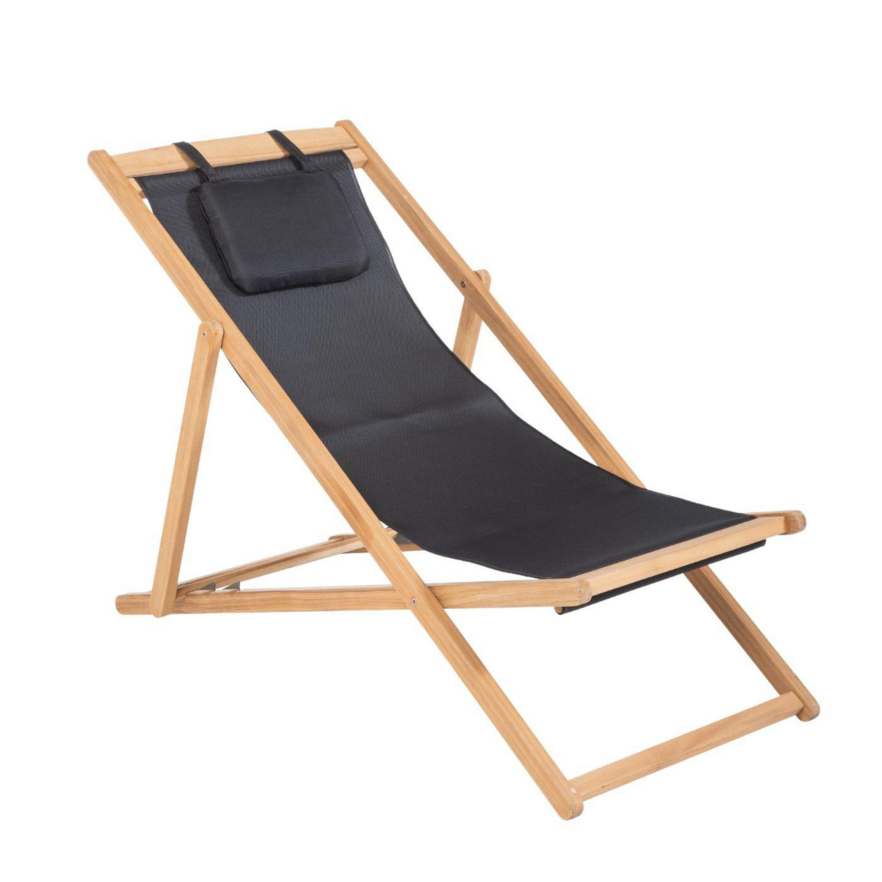 Chilienne noire et teck Flore - 60 x 105 x 88 cm | botanic®