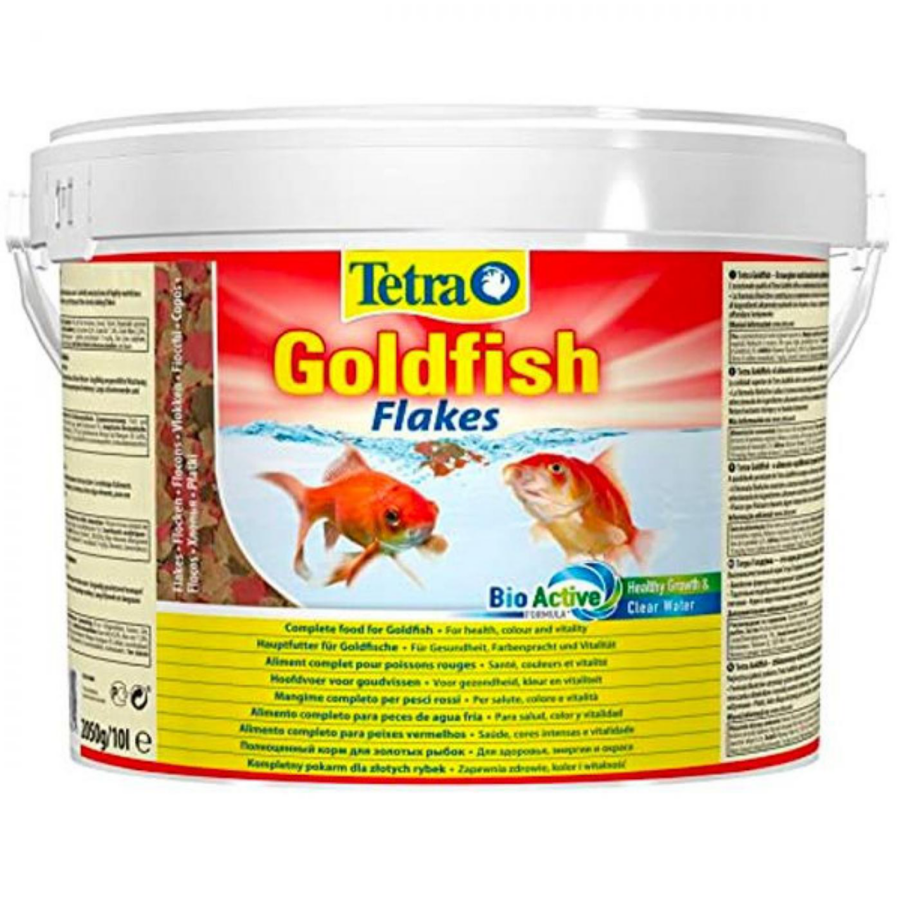 Flocons pour poissons, enrichis, TETRA Goldfish - contenance 10L et 2 ...
