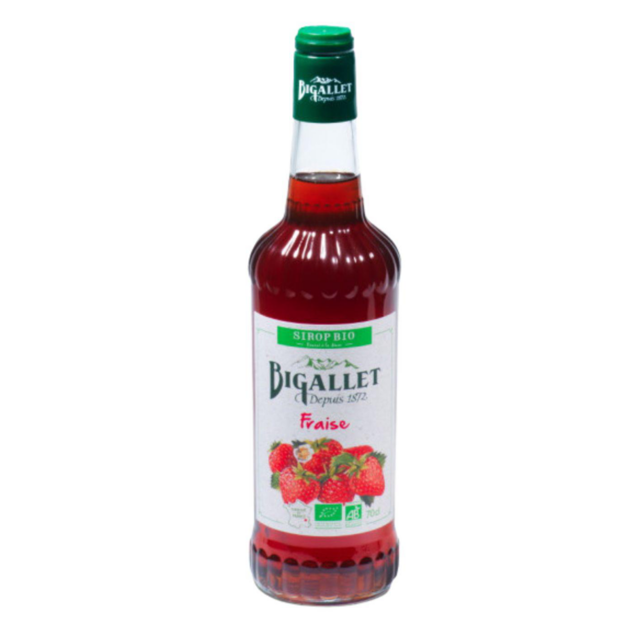 Sirop de fraise bio 70 cl / Bouteille