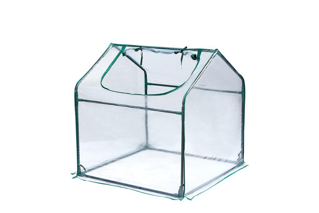 Serre à châssis souple en PVC avec ouverture - 90 x 90 x 92 cm