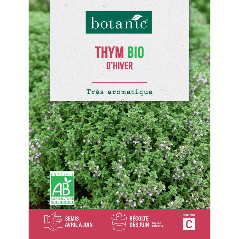 Graines de thym d'hiver bio botanic® - graines à semer | botanic®