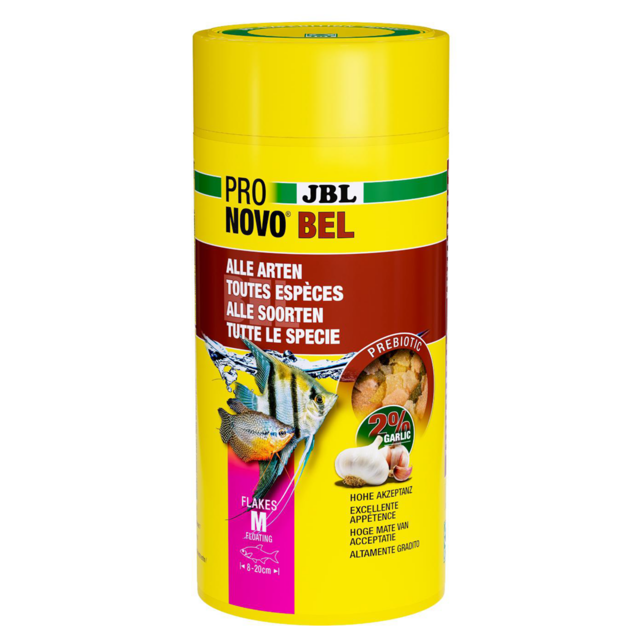 Flocons pour poissons d'aquarium JBL Pronovo Bel Flakes M - 1 L | botanic®