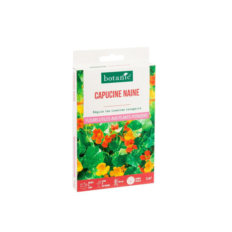 Capucine naine botanic® - graines à semer (3 m²) | botanic®