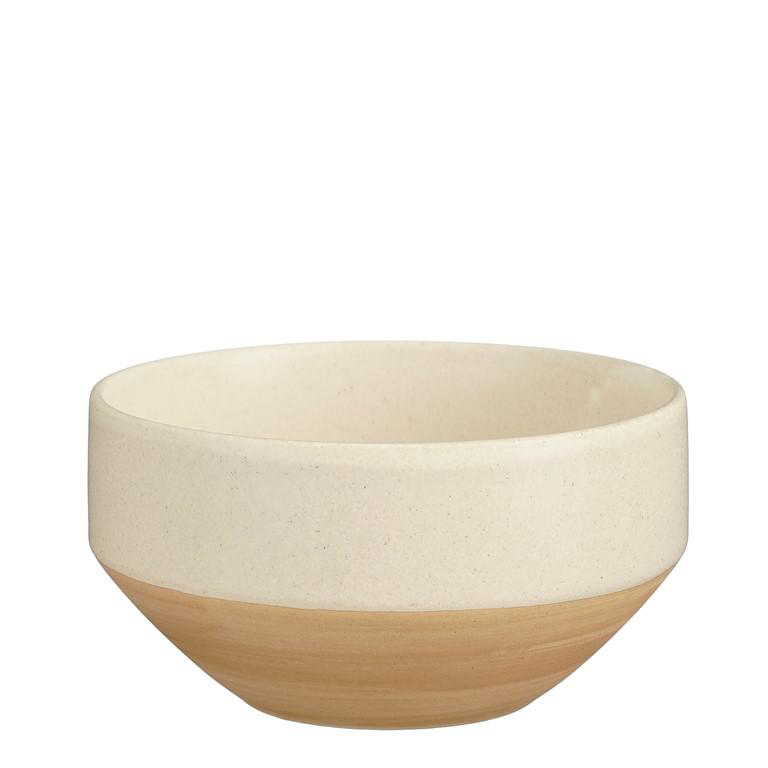 Coupe en grès crème Nika - Ø 12 cm x H 6,5 cm