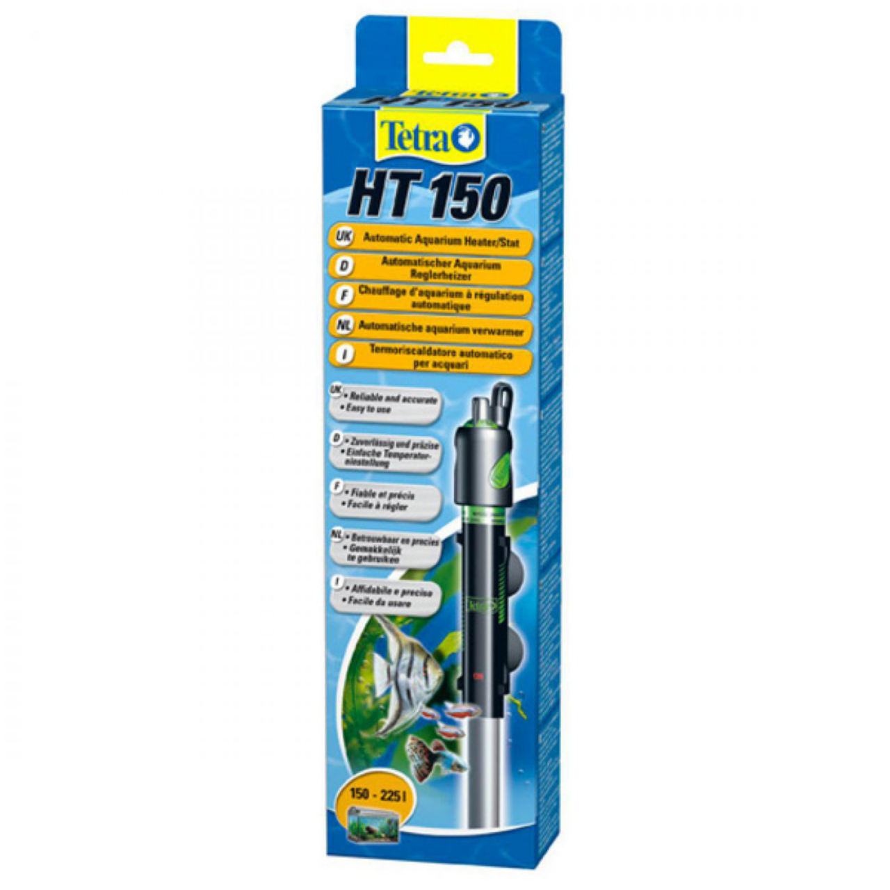 Chauffage aquarium 150 watts, en acier inoxydable - TETRA HT 150 - 150W ...