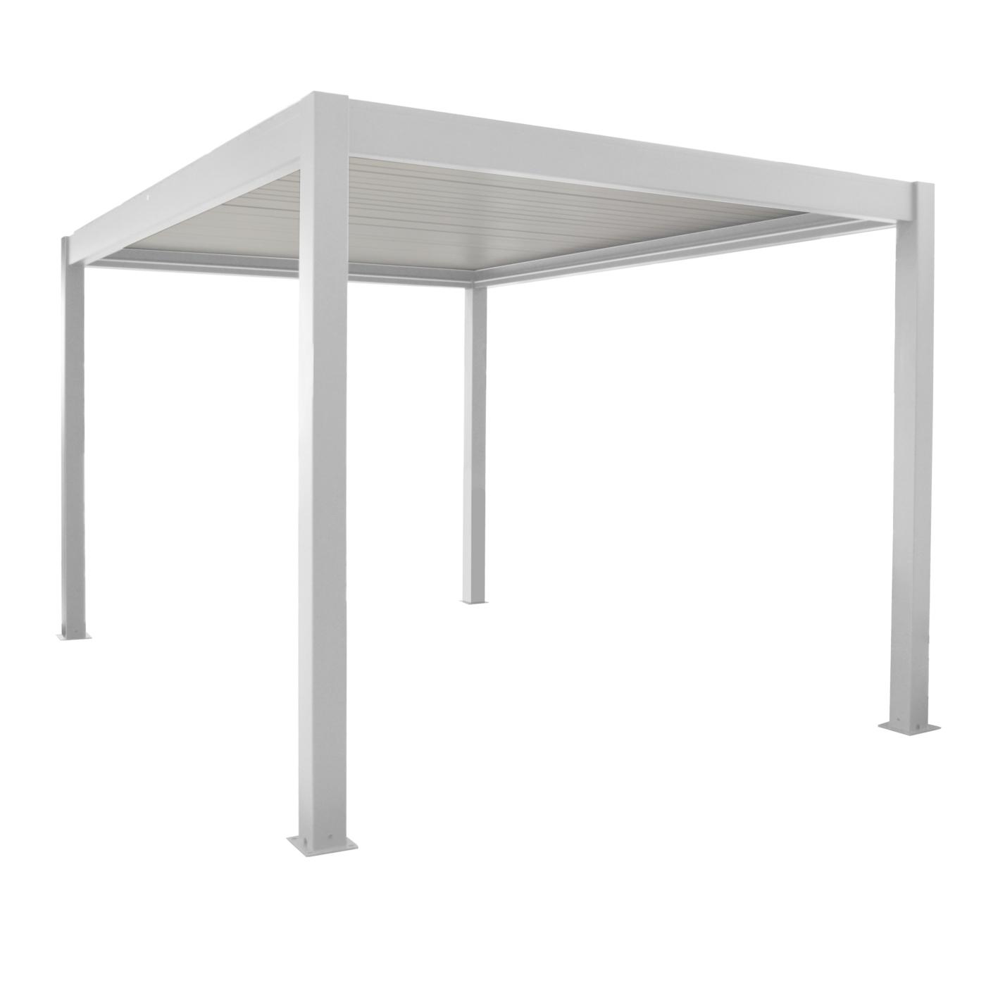 Pergola Zephir motorisée coloris blanc - 300 x 400 cm | botanic®
