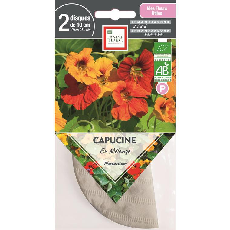Graines de Capucine en mélange bio Ernest Turc - graines à semer | botanic®