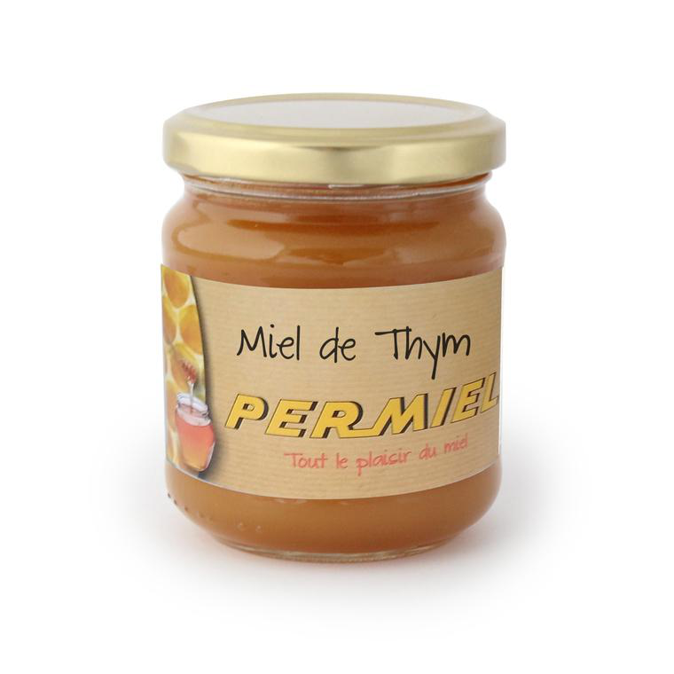 Miel de thym conventionnel bio dans pot en verre de 250 g | botanic®
