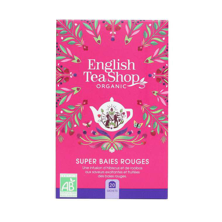 Infusion Super baies rouges bio English Tea Shop - 20 sachets