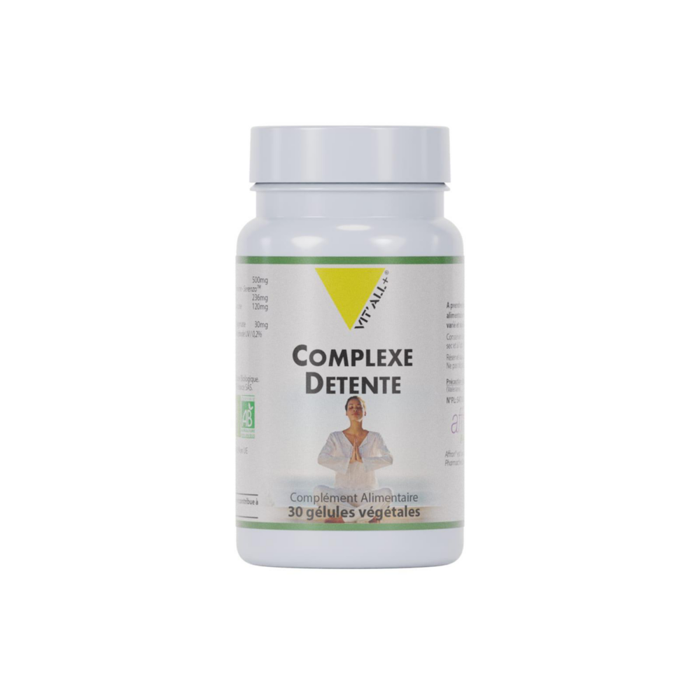 Complément alimentaire bio Vit’All+ complexe détente - les 30 gélules ...