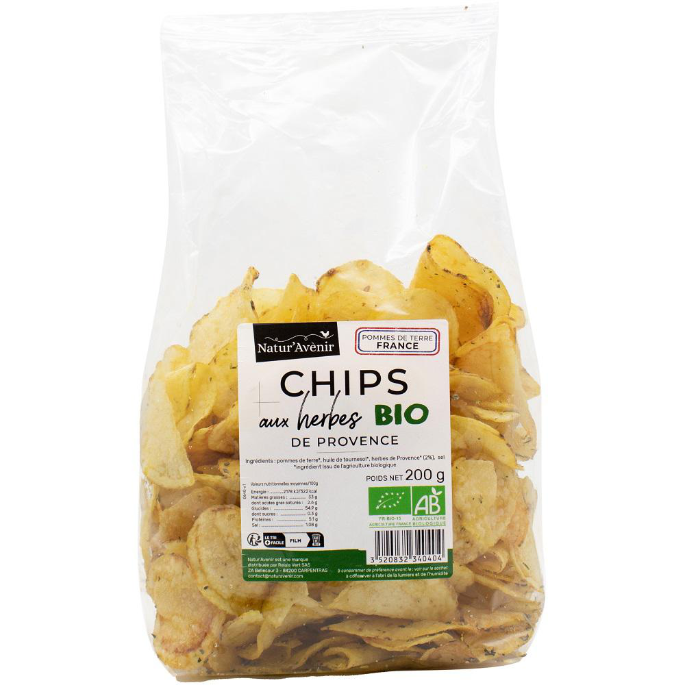 Chips aux herbes de provence bio Natur'Avenir - 200 g | botanic®