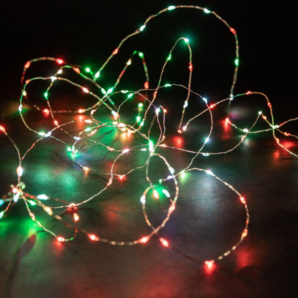 Guirlande lumineuse micro LED à lumière fixe sur secteur - 7,5 m | botanic®