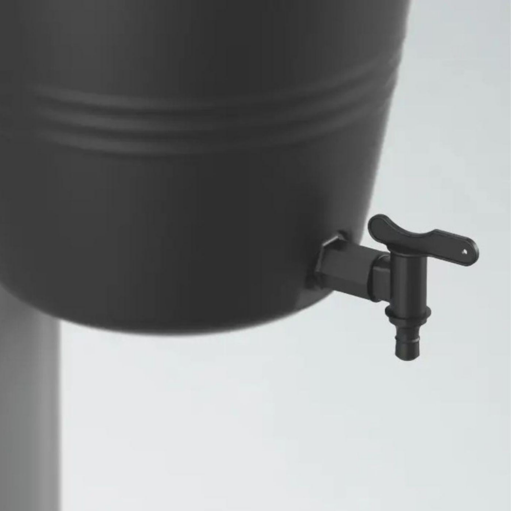 Récupérateur d'eau de pluie Green basics noir - Elho 35 litres