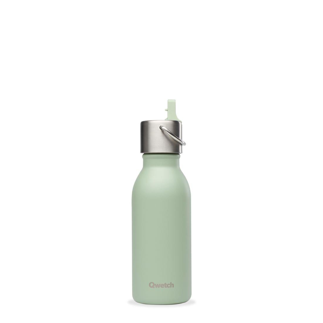 Bouteille isotherme Kids Matt en inox coloris vert Qwetch - 350 ml ...