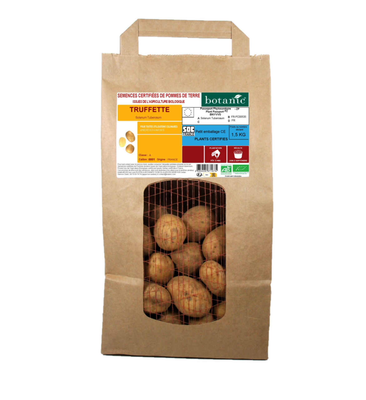 Pommes de terre Truffette bio botanic® - 1,5 kgs